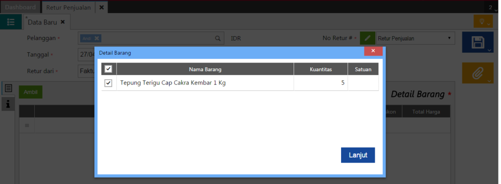 Cara Membuat Retur Penjualan dari Faktur Accurate Online - Tutorial ...